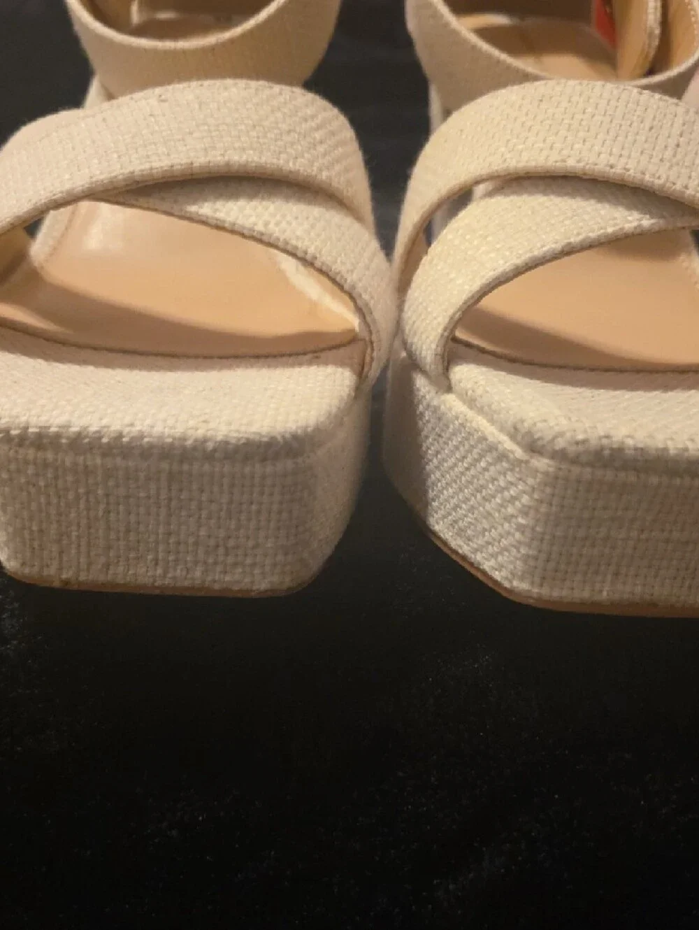 Fashion to Figure | Shoes | Fashion To Figure Cream Platform Block Heel ...